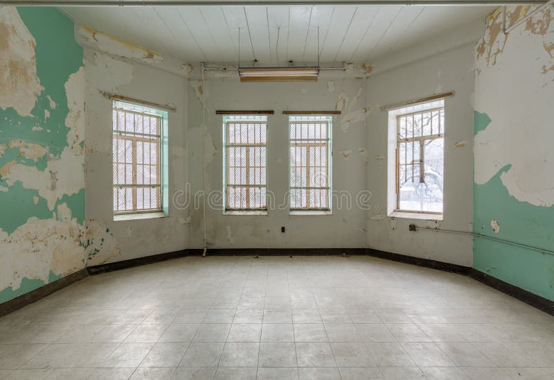 Stanza Vuota Dentro Il Manicomio Trans--Allegheny Immagine Stock - Immagine di interno ...