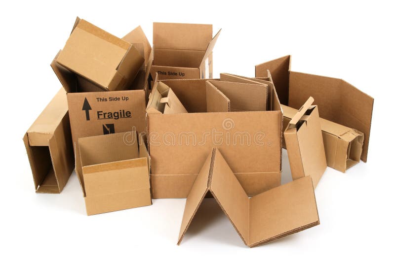 Stapel Der Benutzten Sammelpacks Stockbild - Bild von paket, post: 5048281