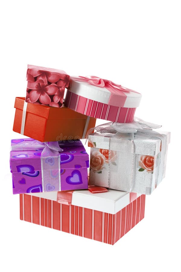 Stapel Dozen van de Gift stock foto. Image of valentijn - 6947466