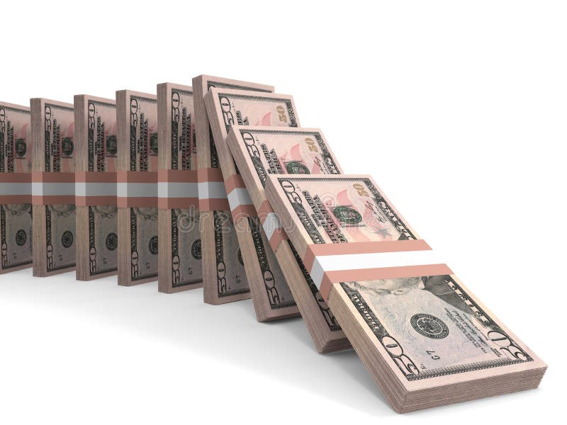 Stapel Geld Hundert Euro stock abbildung. Illustration von finanzierung ...