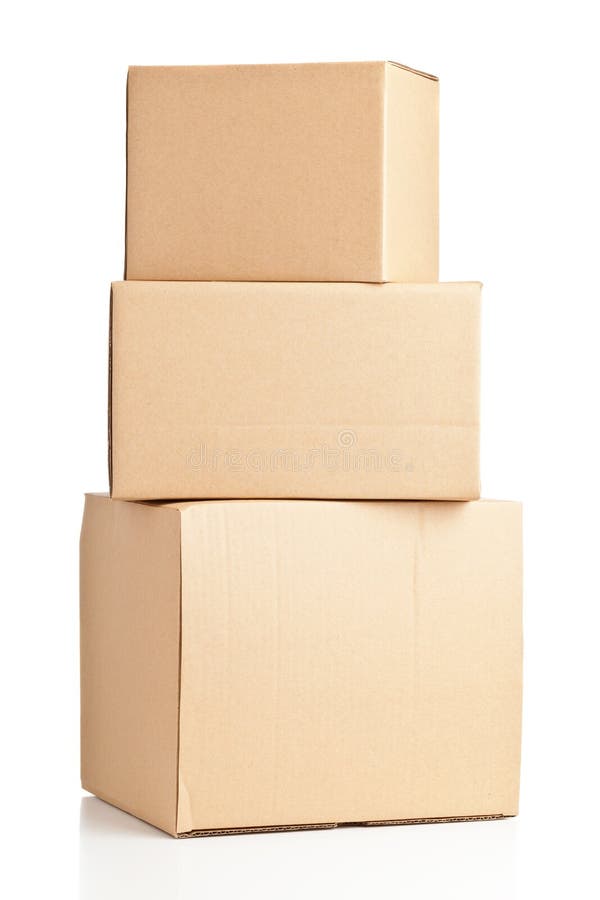 Stapel Kartone stockfoto. Bild von karton, geschlossen - 34888478