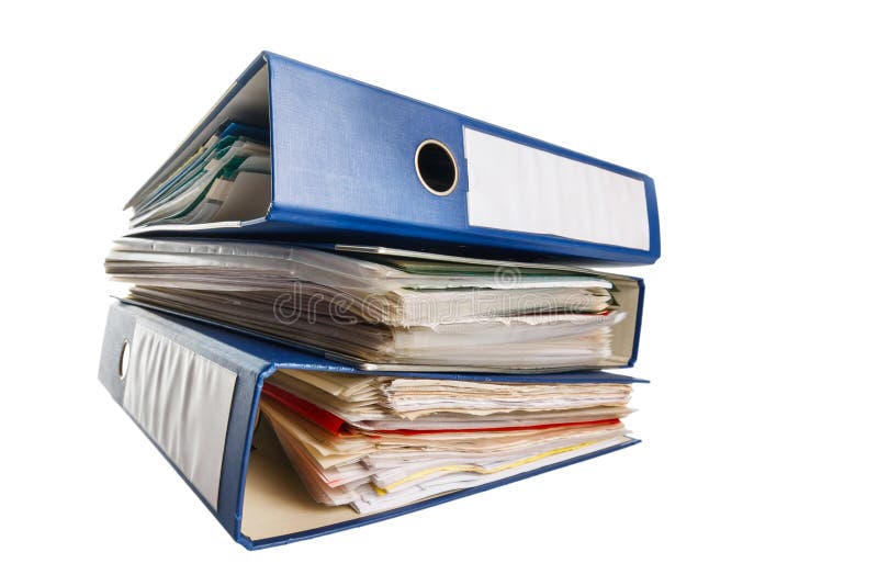 Stapel Ordner stockbild. Bild von geschäft, archiv, papier - 36033125