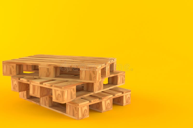 Stapel Pallets stock illustratie. Illustration of weinigen - 112012743