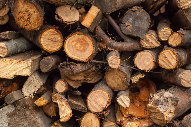 Stapel gestapeld brandhout stock afbeelding. Image of winter - 208603783