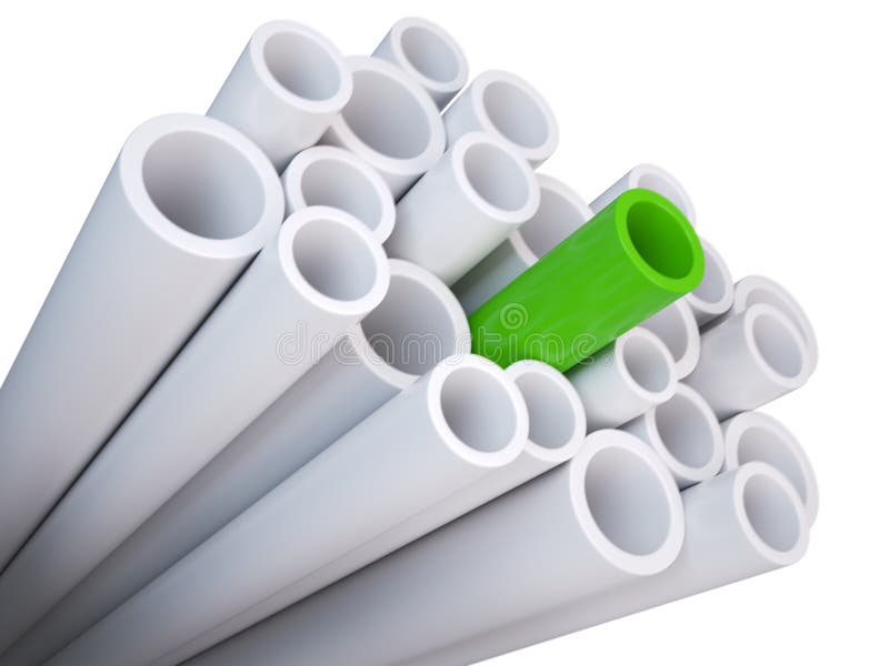 Stapel Van Pvc-buizenstelsel Stock Illustratie - Illustration of ...