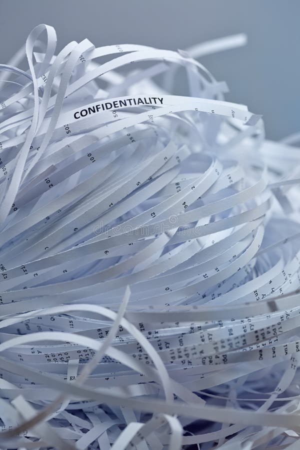 Stapel Van Verscheurd Document - Vertrouwelijkheid Stock Foto - Image ...