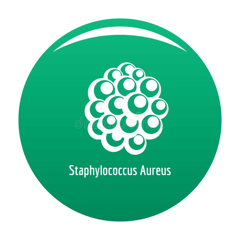 Staphylococcus Aureus Icon, Simple Style. Stock Illustration ...