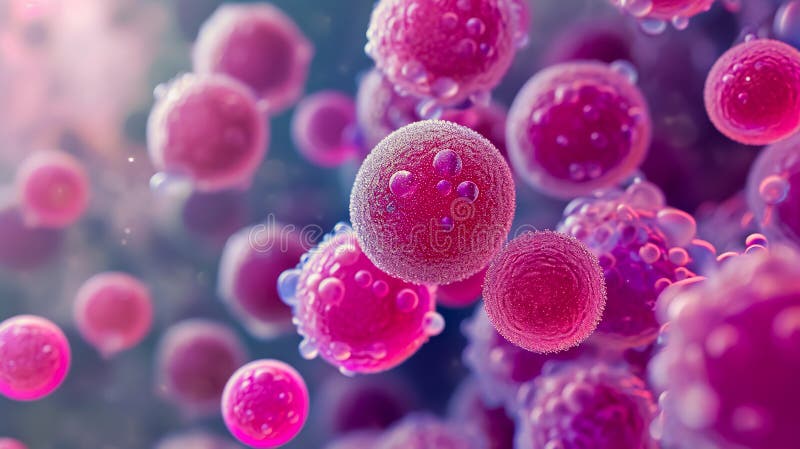 Staphylococcus (staph) is a Group of Bacteria Under the Microscope. 3d ...