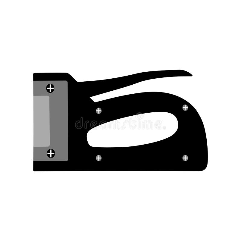 Staple Gun Icon Vector Illustration. Stock Vector - Illustration of ...