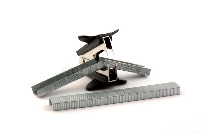 Staple Remover Eating Staples Stock Photo - Image of closeup, isolated ...