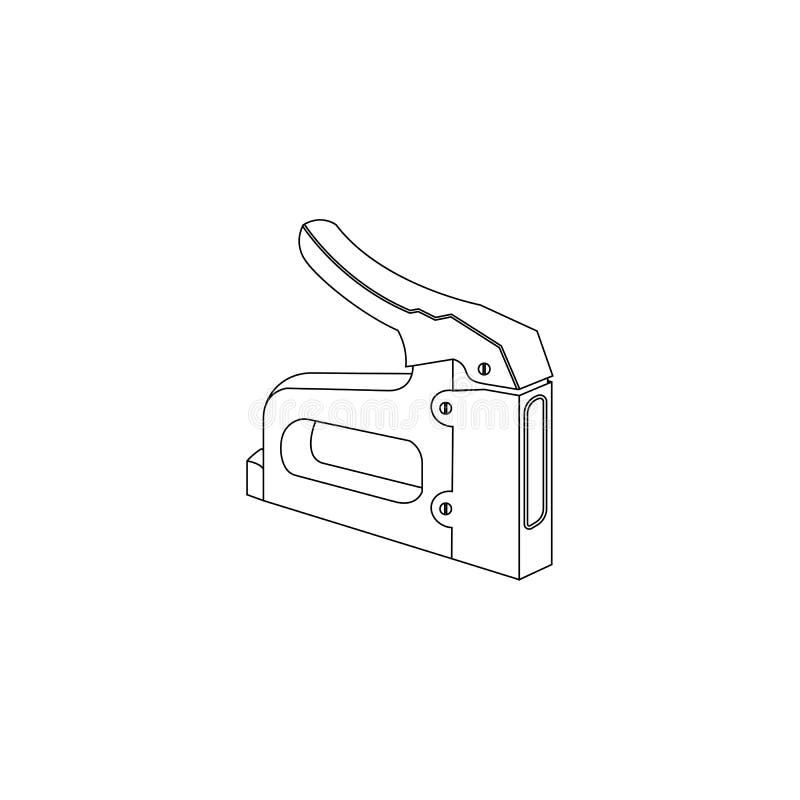 Staple tool icon stock vector. Illustration of paper - 257553559