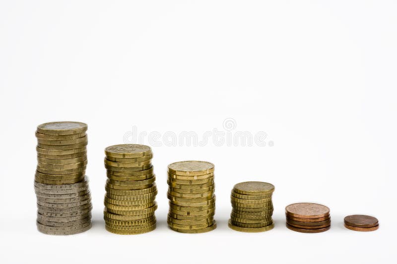 Stapled coins stock image. Image of finance, financial - 23399283