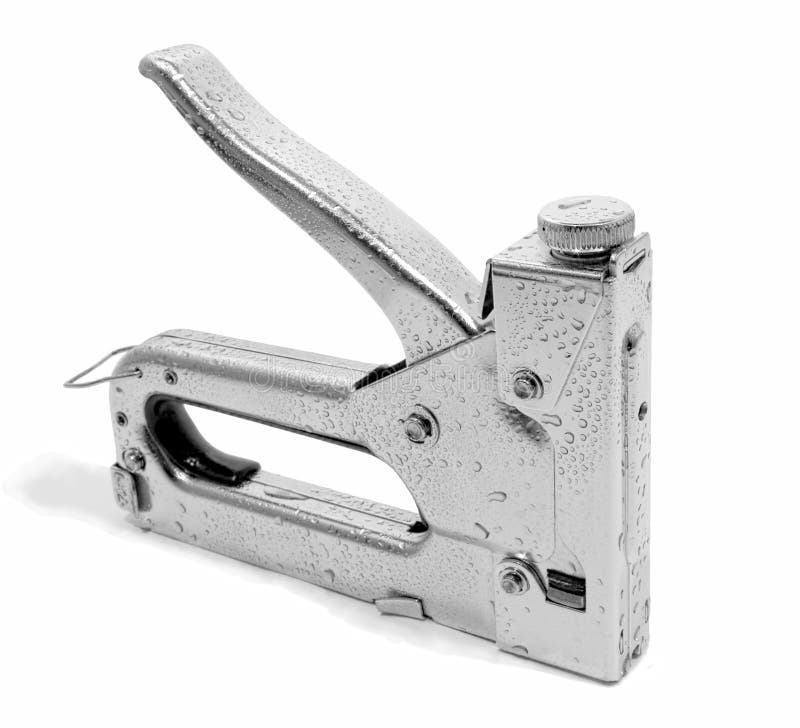 Stapler stock image. Image of isolation, drops, metal - 12795805