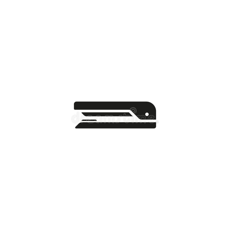 Stapler Vector Icon Black White Outline Stock Photo - Illustration of ...