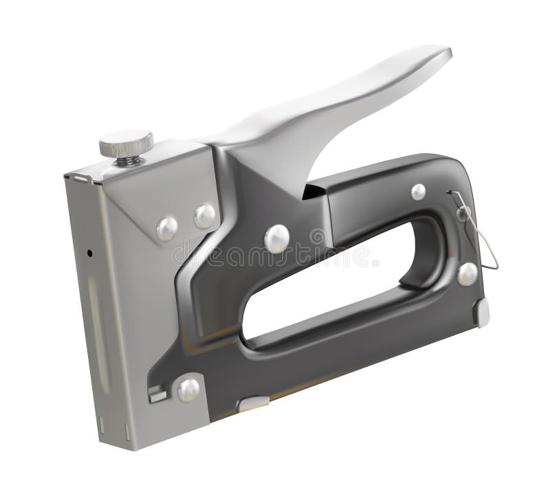 Stapler for Construction Work. Stock Illustration - Illustration of ...