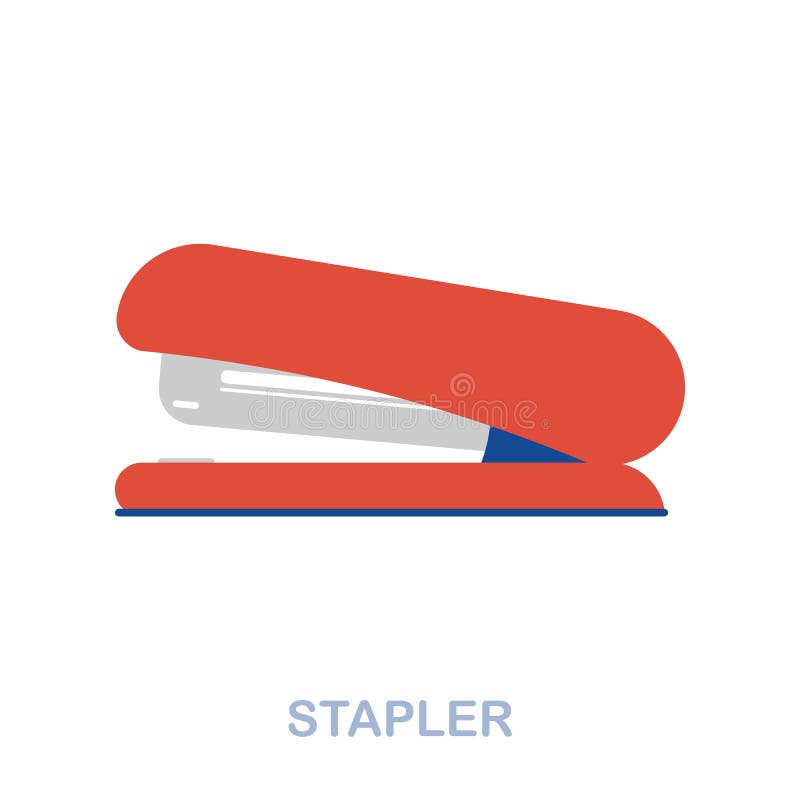 Stapler Flat Icon. Colored Element Sign from Office Tools Collection ...