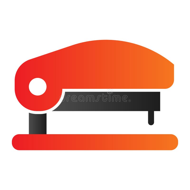 Stapler Flat Icon. Instrument for Fastening Document Sheets Symbol, Gradient Style Pictogram on ...