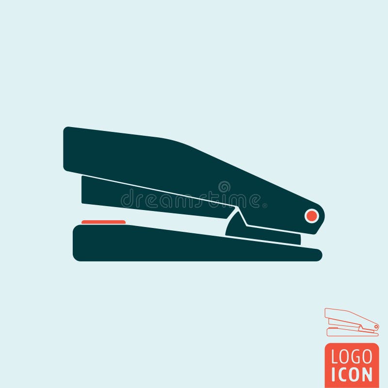 Stapler icon isolated stock vector. Illustration of hand - 80452382
