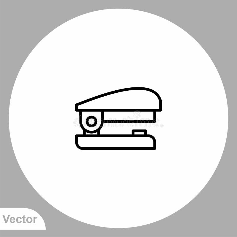 Stapler Vector Icon Sign Symbol Stock Vector - Illustration of isolated ...