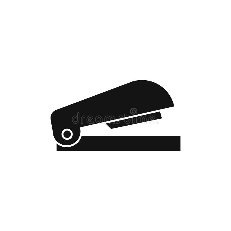Stapler Icon Symbol on White Background Stock Illustration ...
