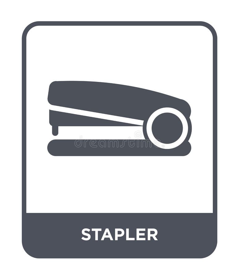 Stapler Icon in Trendy Design Style. Stapler Icon Isolated on White ...