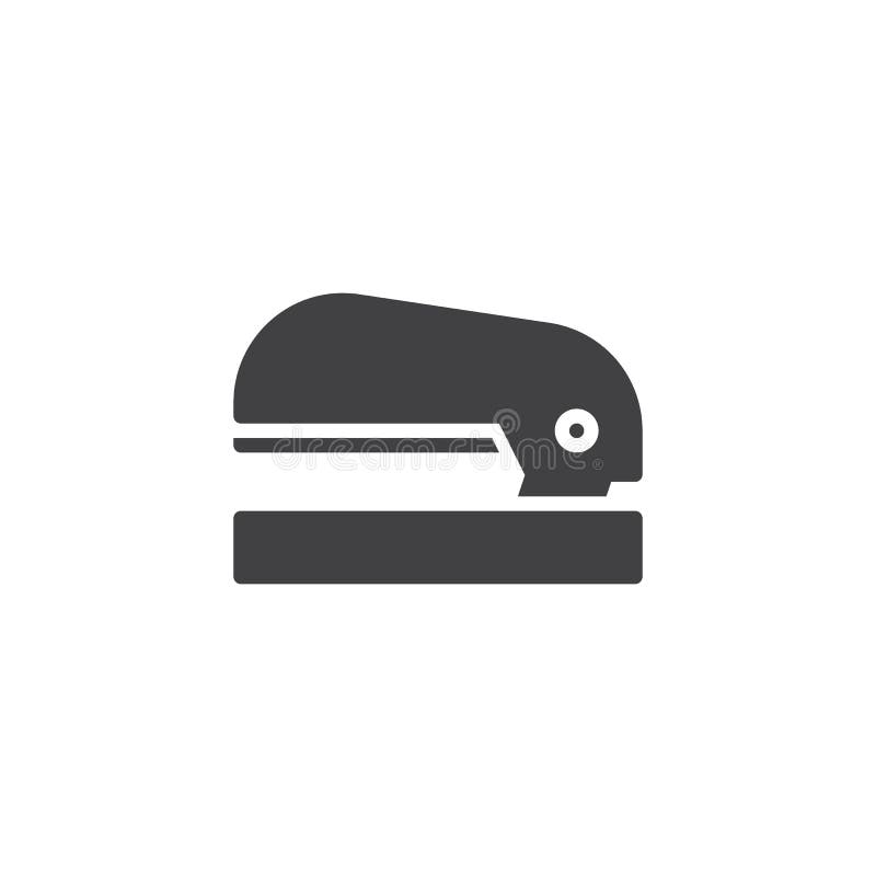 Stapler icon vector stock vector. Illustration of filled - 106972925