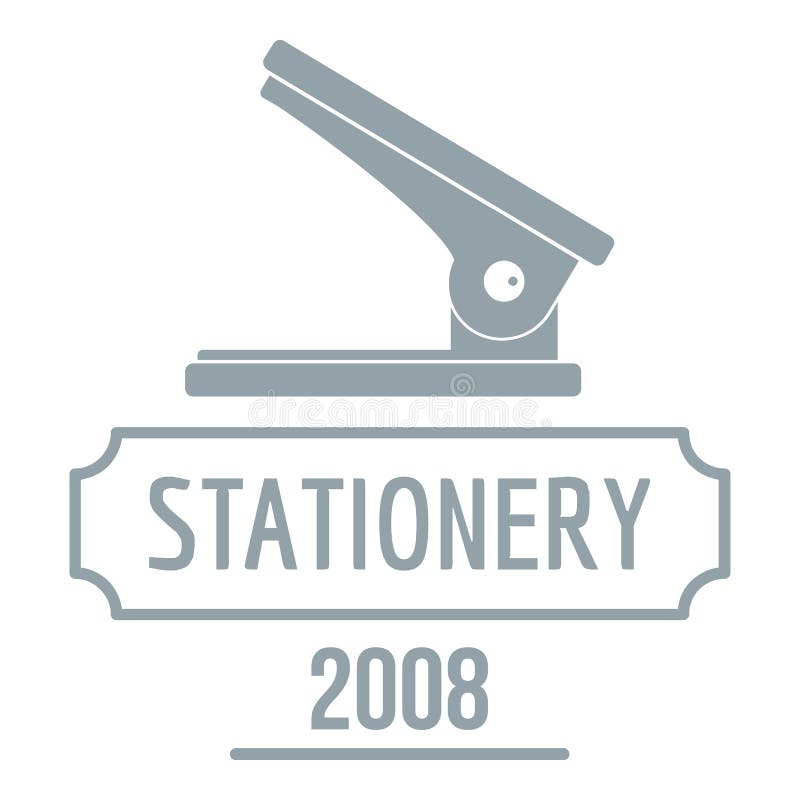 Stapler Logo Simple Gray Style Stock Illustrations – 2 Stapler Logo ...