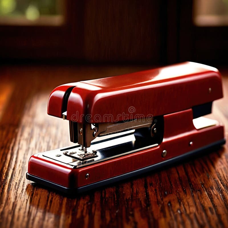 Stapler , Office Equipment Gadget for Binding Papers Stock Illustration ...