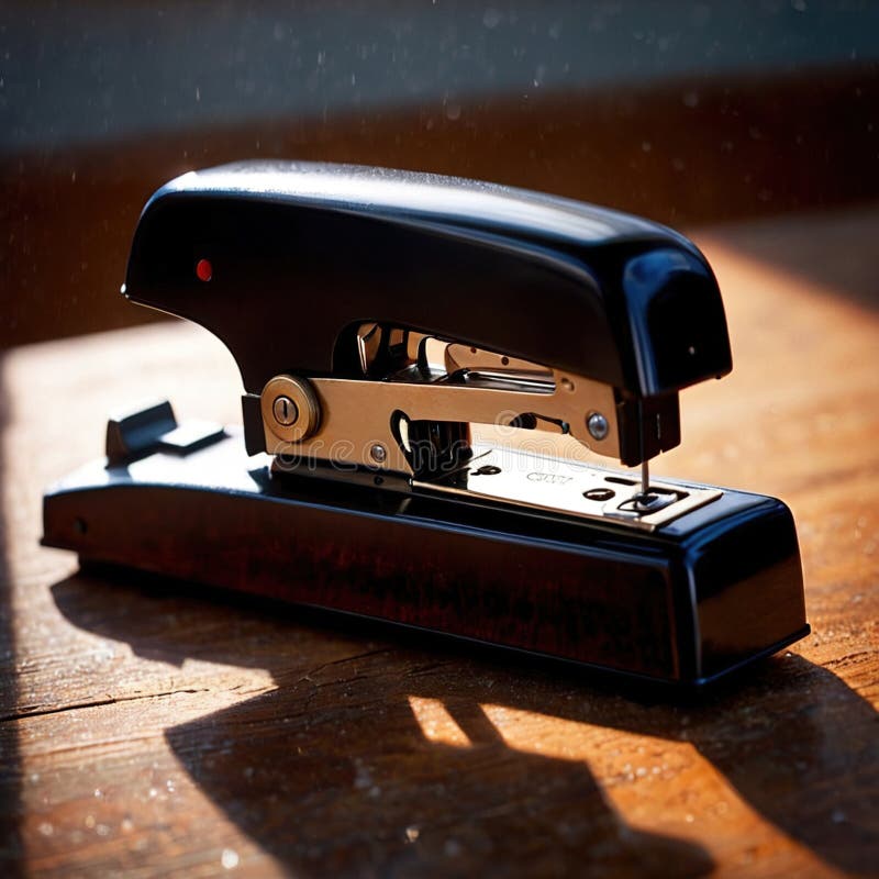 Stapler , Office Equipment Gadget for Binding Papers Stock Illustration ...