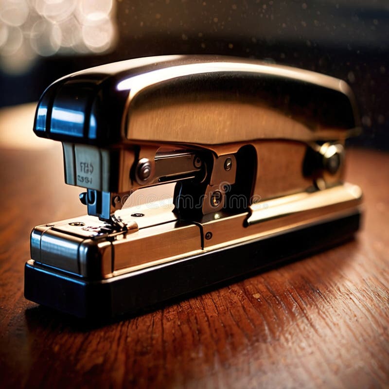 Stapler , Office Equipment Gadget for Binding Papers Stock Illustration ...