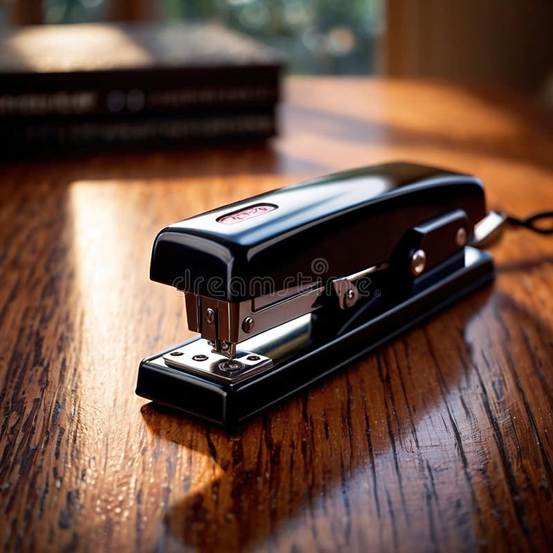 Stapler , Office Equipment Gadget for Binding Papers Stock Illustration ...