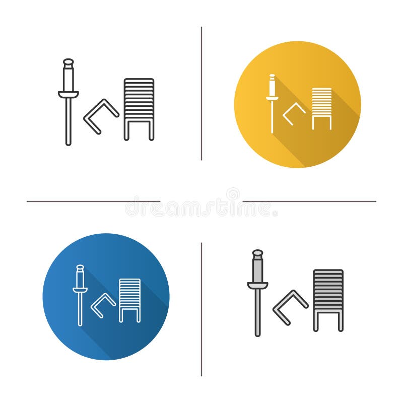 Stapler pins glyph icon stock illustration. Illustration of pictogram ...
