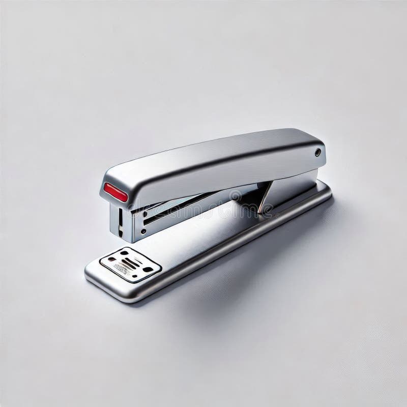 A Stapler Placed on a Clean White Background, Ideal for Graphic Design ...