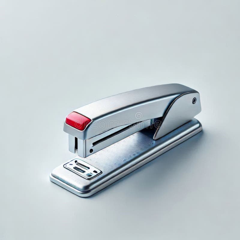 A Stapler Placed on a Clean White Background, Ideal for Graphic Design ...