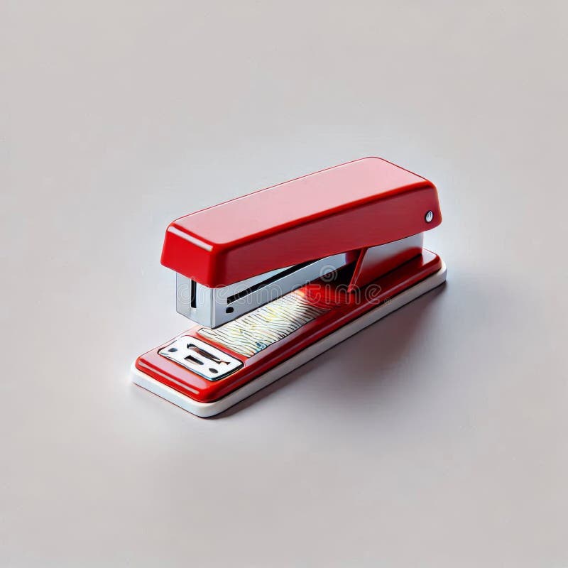 A Stapler Placed on a Clean White Background, Ideal for Graphic Design ...