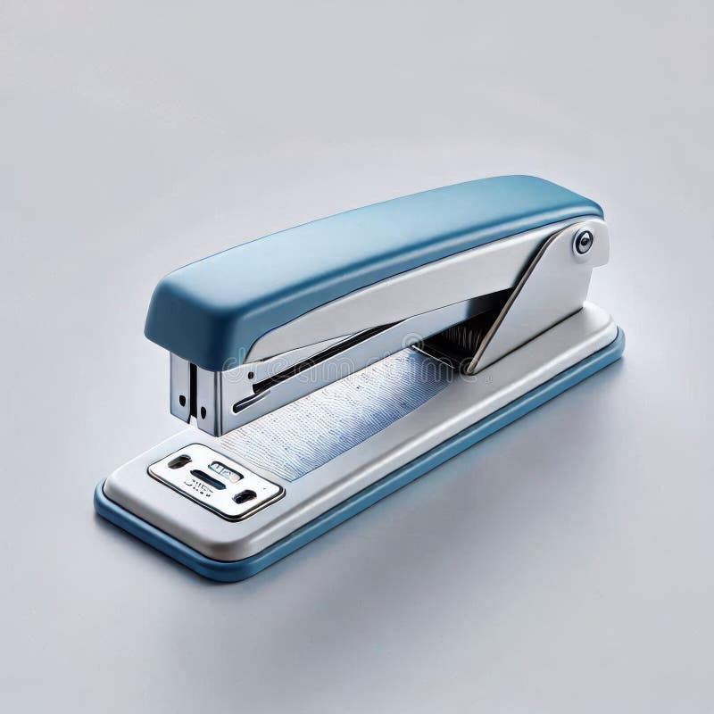 A Stapler Placed on a Clean White Background, Ideal for Graphic Design ...
