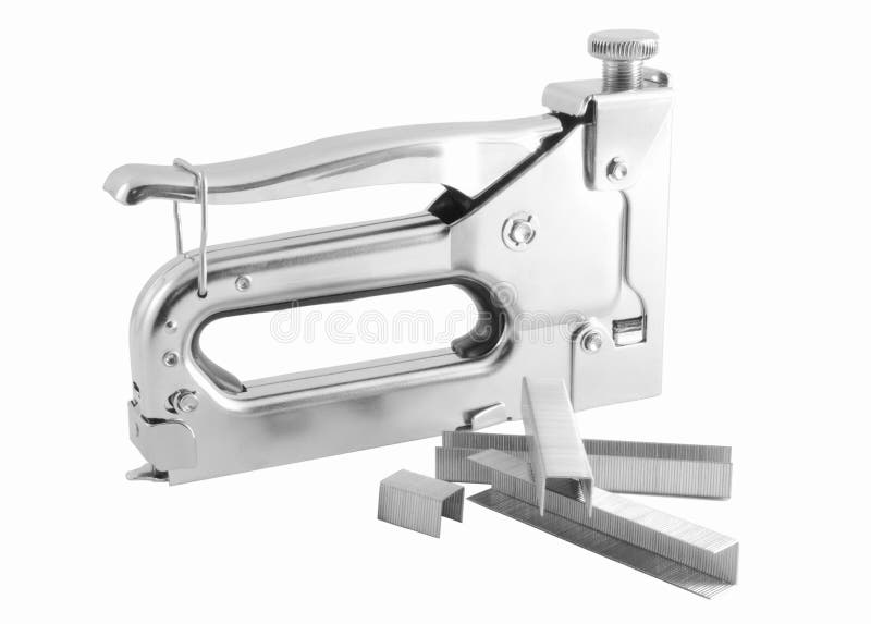 Stapler and staples stock image. Image of rust, white - 17738583