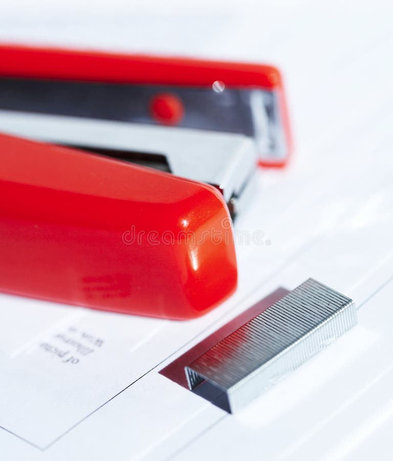 Stapler with staples stock image. Image of everyday, document - 2182603