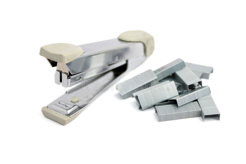 Stapler and staples stock photo. Image of metallic, closeup - 34820044