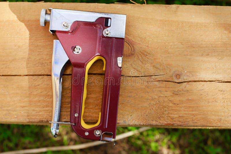 Stapler about Staples for Repair Work Stock Photo - Image of production ...