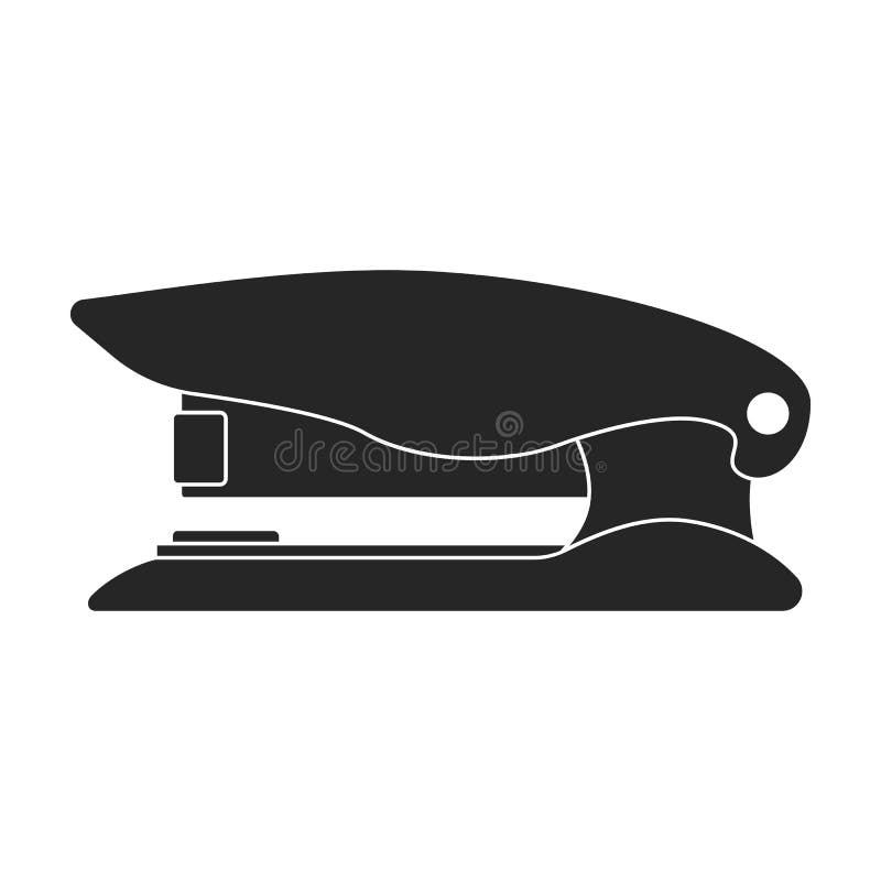 Black Stapler Isolated White Stock Illustrations – 881 Black Stapler ...