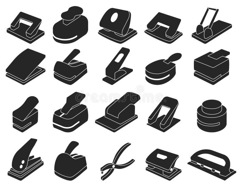 Black Stapler Isolated White Stock Illustrations – 881 Black Stapler ...