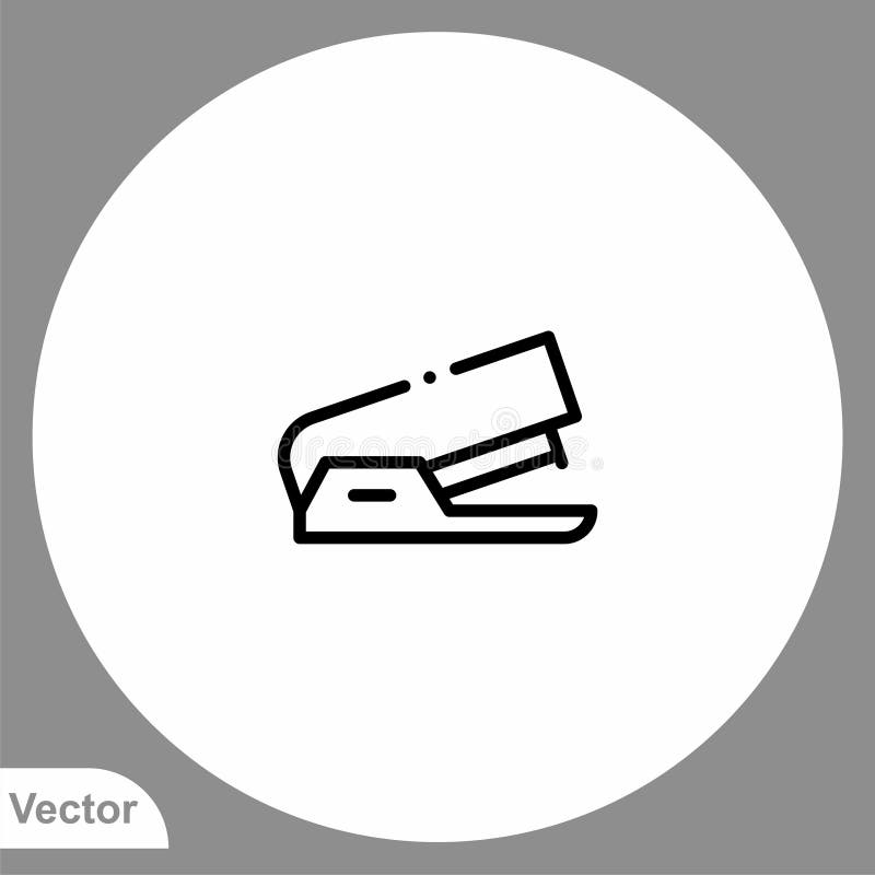 Stapler Vector Icon Sign Symbol Stock Vector - Illustration of design ...