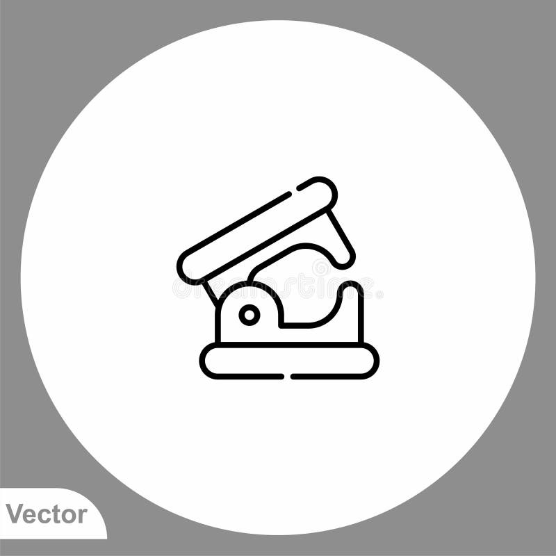 Stapler Vector Icon Sign Symbol Stock Vector - Illustration of marker ...