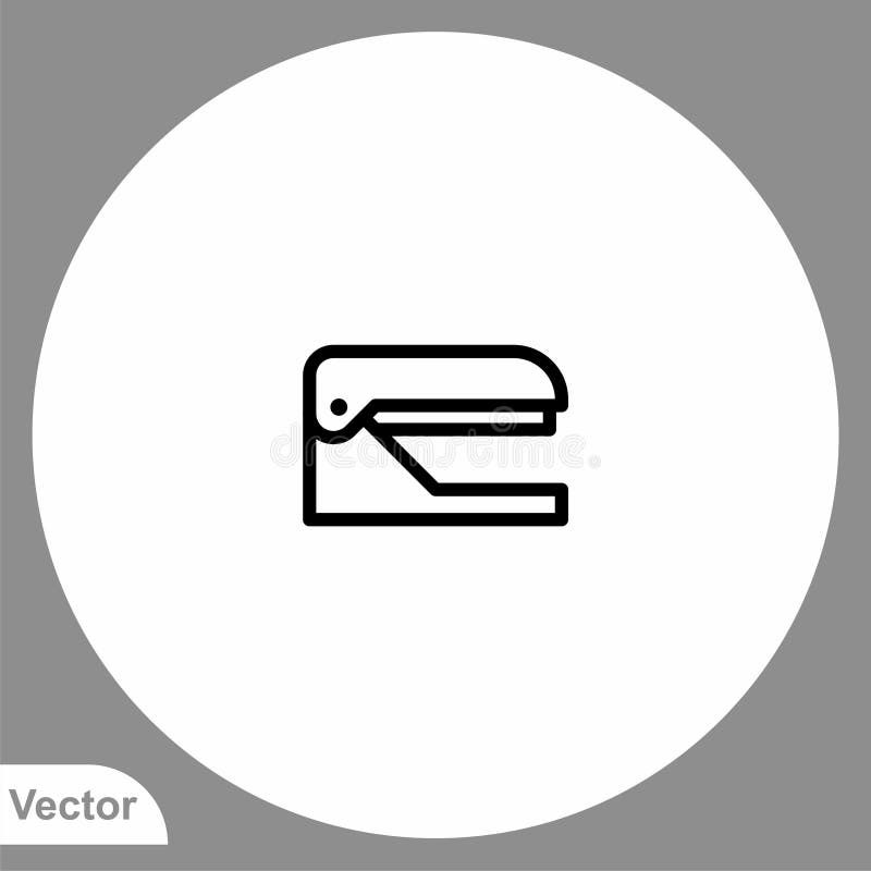 Stapler Vector Icon Sign Symbol Stock Illustration - Illustration of ...