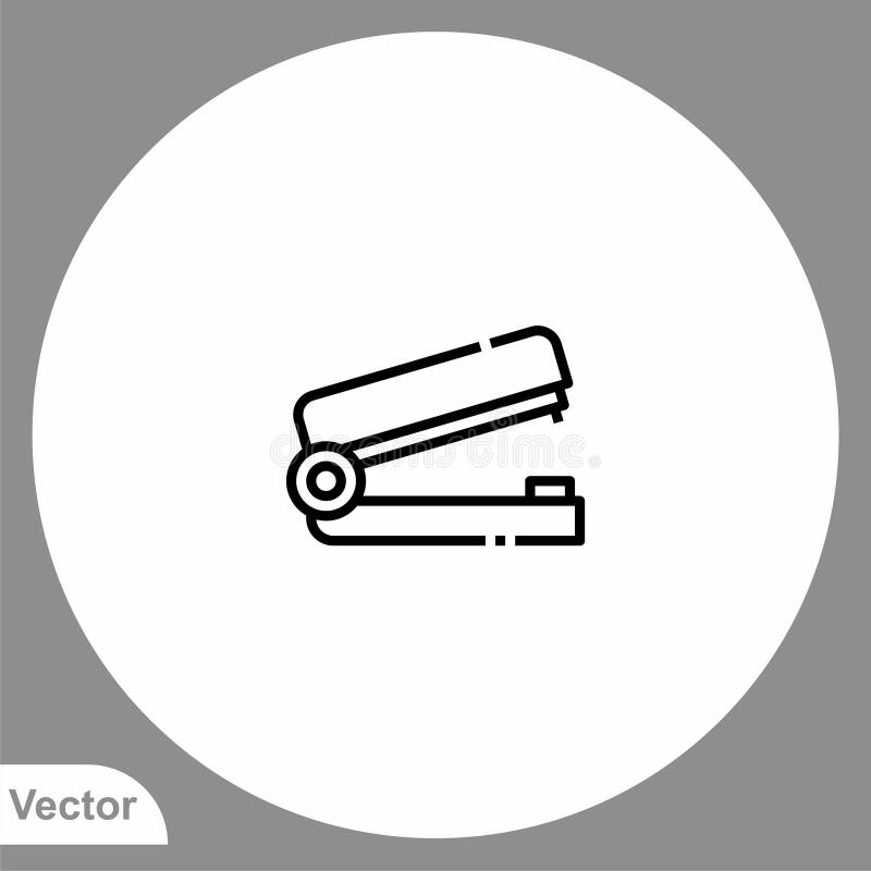 Stapler Vector Icon Sign Symbol Stock Illustration - Illustration of ...