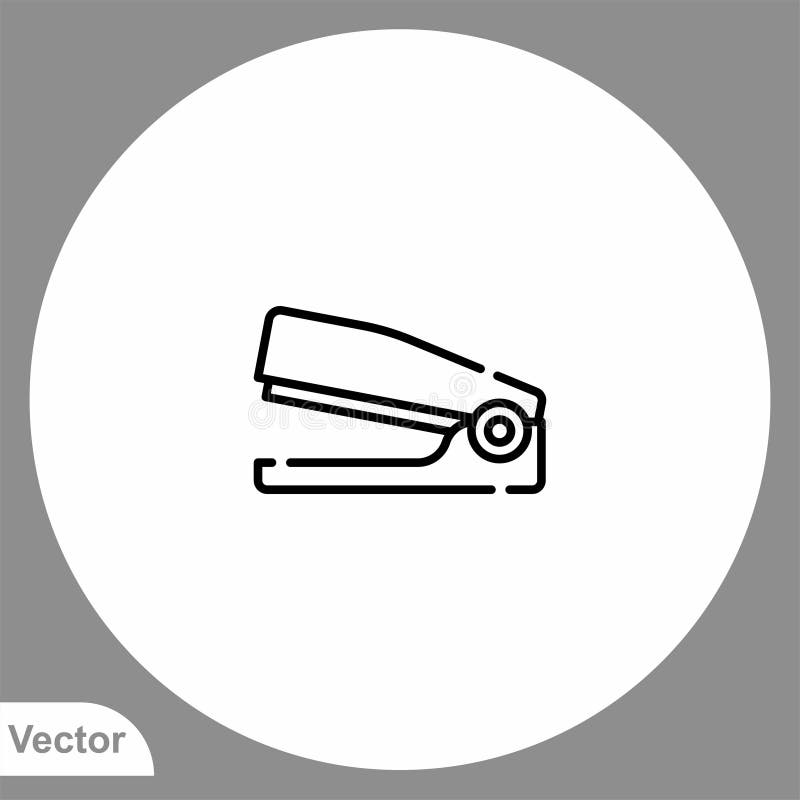 Stapler Vector Icon Sign Symbol Stock Illustration - Illustration of ...