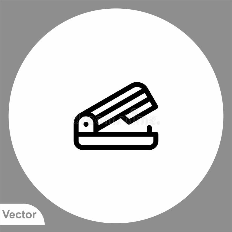 Stapler Vector Icon Sign Symbol Stock Illustration - Illustration of ...