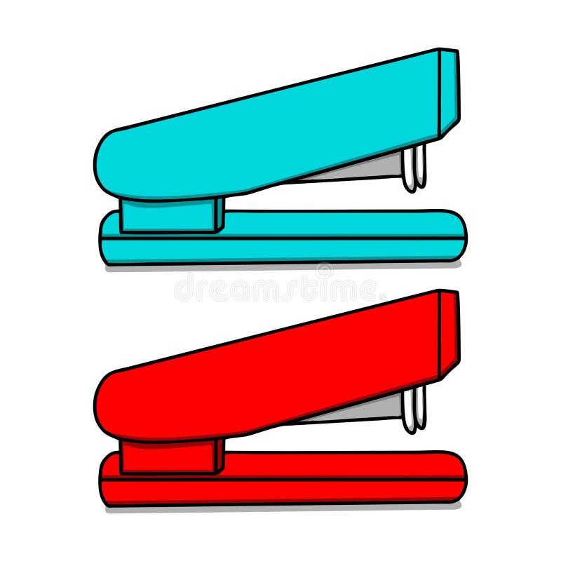 Stapler or staples stock vector. Illustration of line - 329452624