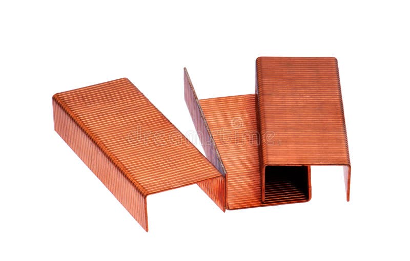 Staples stock photo. Image of copper, steel, join, metal - 24794702